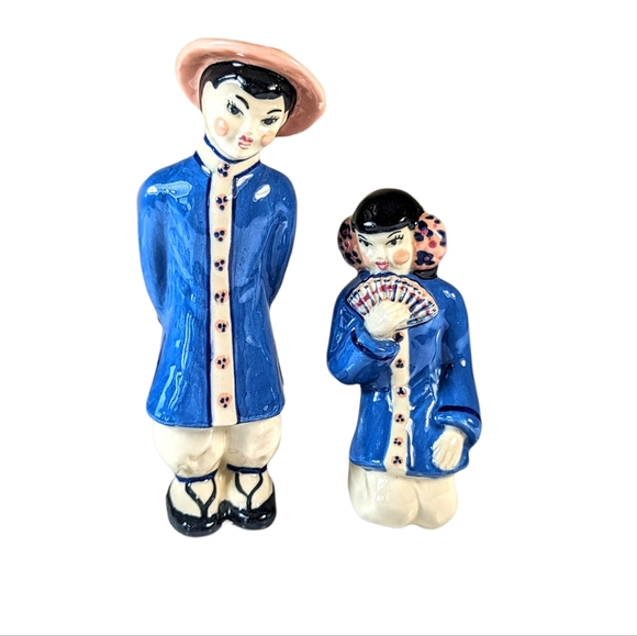 Unknown | Accents | Vintage Ceramic Art Studio Asian Couple Figurines ...